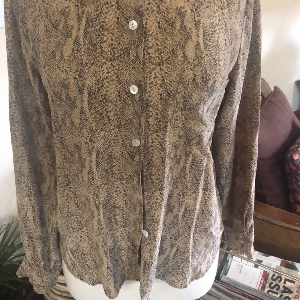 1990s Print Blouse - Gem